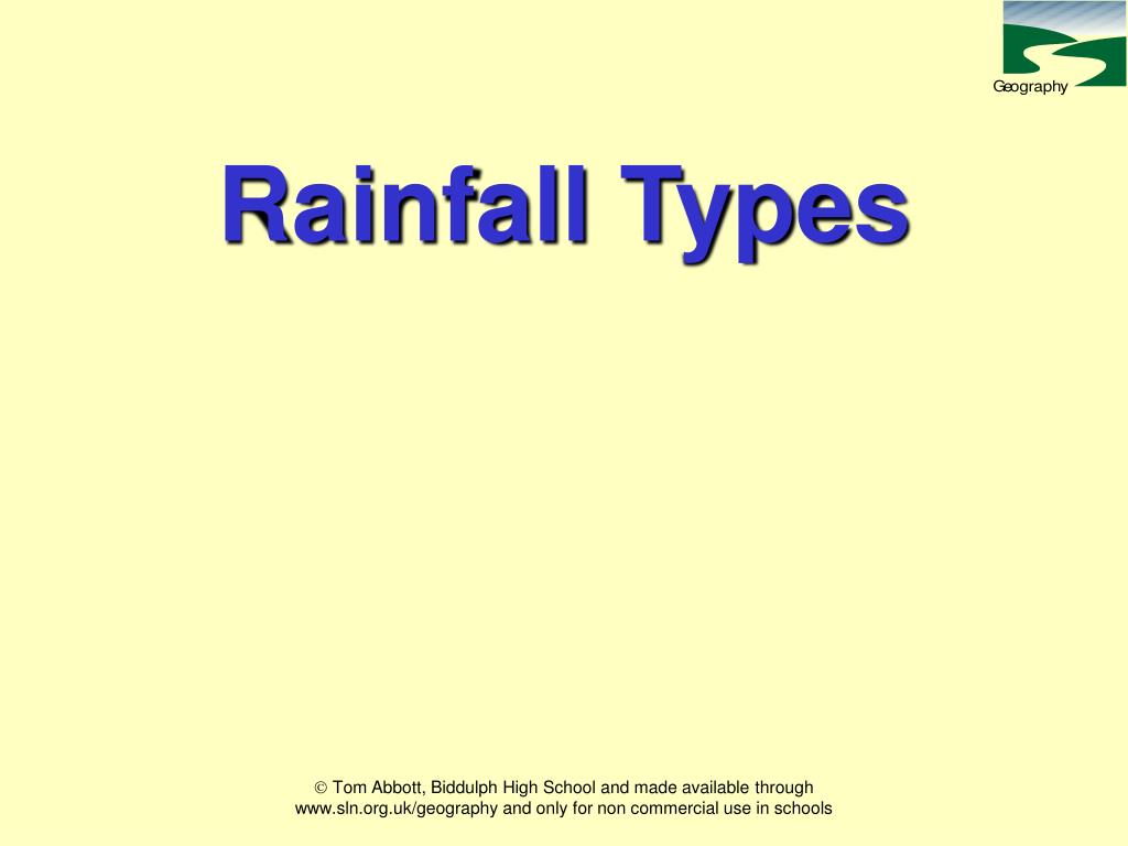 PPT - Rainfall Types PowerPoint Presentation, free download - ID:495727