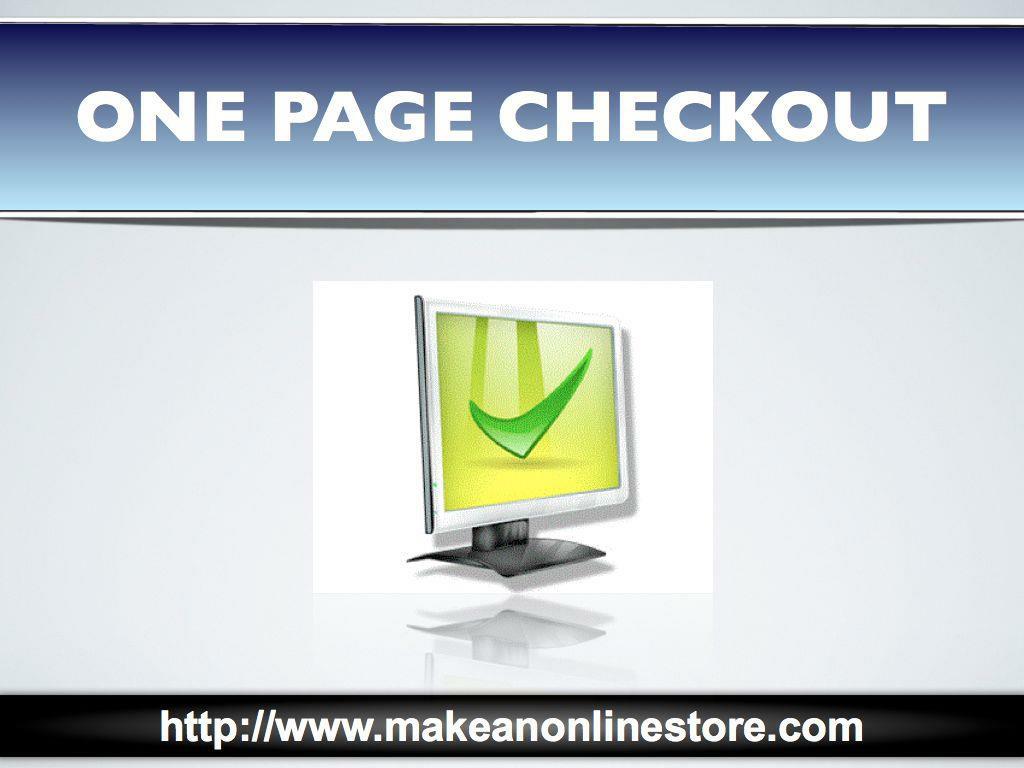 PPT - One Page Checkout PowerPoint Presentation, free download - ID:496578