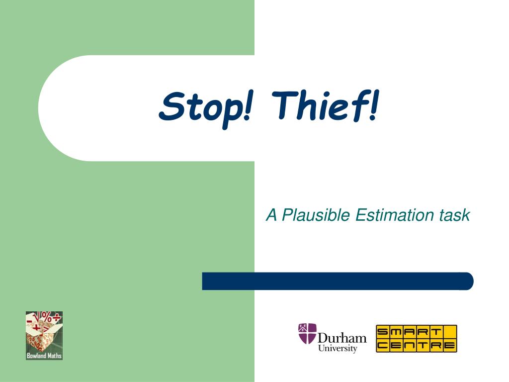 PPT - Stop! Thief! PowerPoint Presentation, free download - ID:496662