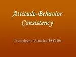 PPT - Chapter 7 ATTITUDE FORMATION AND CHANGE: LOW CONSUMER EFFORT ...