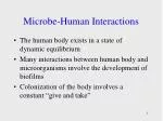 PPT - Host-Microbe Interactions PowerPoint Presentation, free download ...
