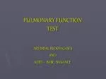 PPT - PULMONARY FUNCTION MEASUREMENTS PowerPoint Presentation, free ...