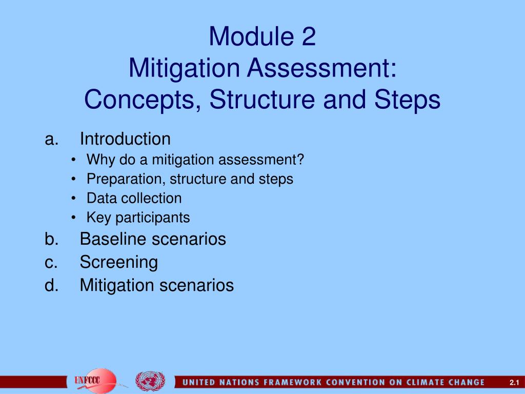 PPT - Module 2 Mitigation Assessment: Concepts, Structure and Steps ...