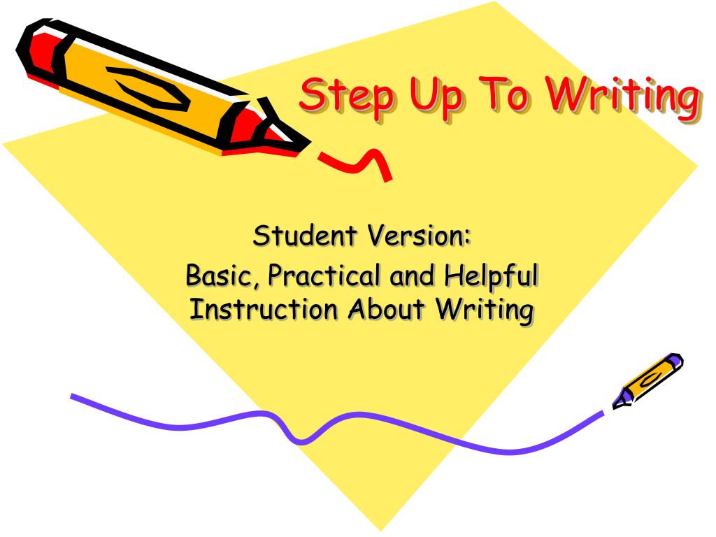PPT - Step Up To Writing PowerPoint Presentation, free download - ID:499887
