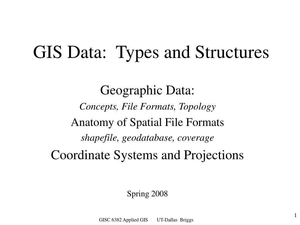 PPT - GIS Data: Types and Structures PowerPoint Presentation, free download - ID:502560