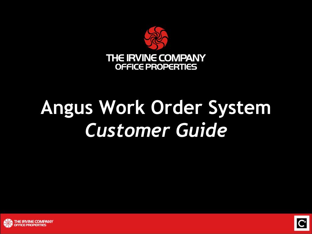 PPT - Angus Work Order System Customer Guide PowerPoint Presentation ...