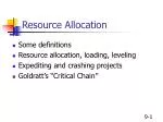 PPT - Resource Allocation in Health Care PowerPoint Presentation, free ...