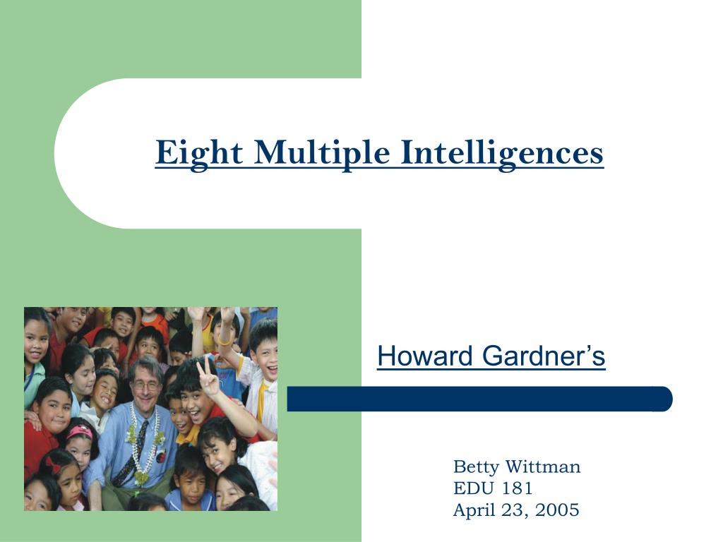PPT - Eight Multiple Intelligences PowerPoint Presentation, free ...