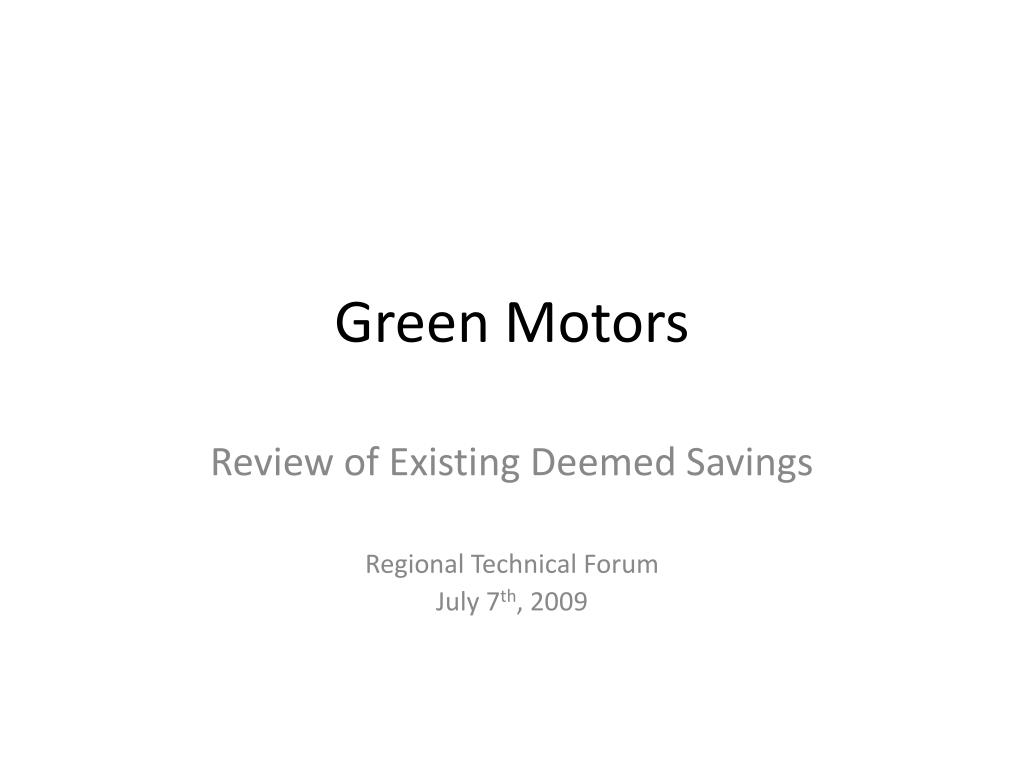 PPT - Green Motors PowerPoint Presentation, free download - ID:504796