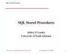 PPT - Stored Procedures in SQL Server PowerPoint Presentation, free download - ID:4626503