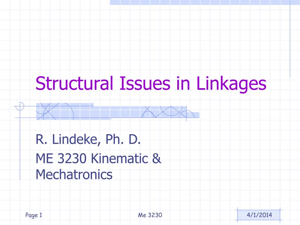 PPT - Structural Issues in Linkages PowerPoint Presentation, free ...