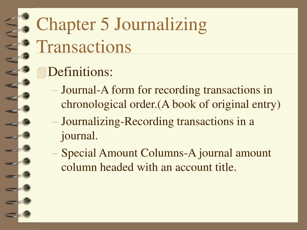 PPT - Chapter 5 Journalizing Transactions PowerPoint Presentation, free download - ID:506313