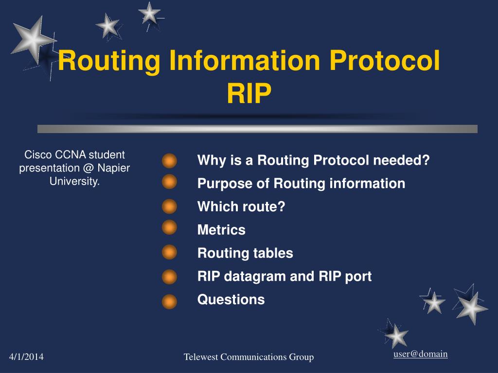 PPT - Routing Information Protocol RIP PowerPoint Presentation, free ...