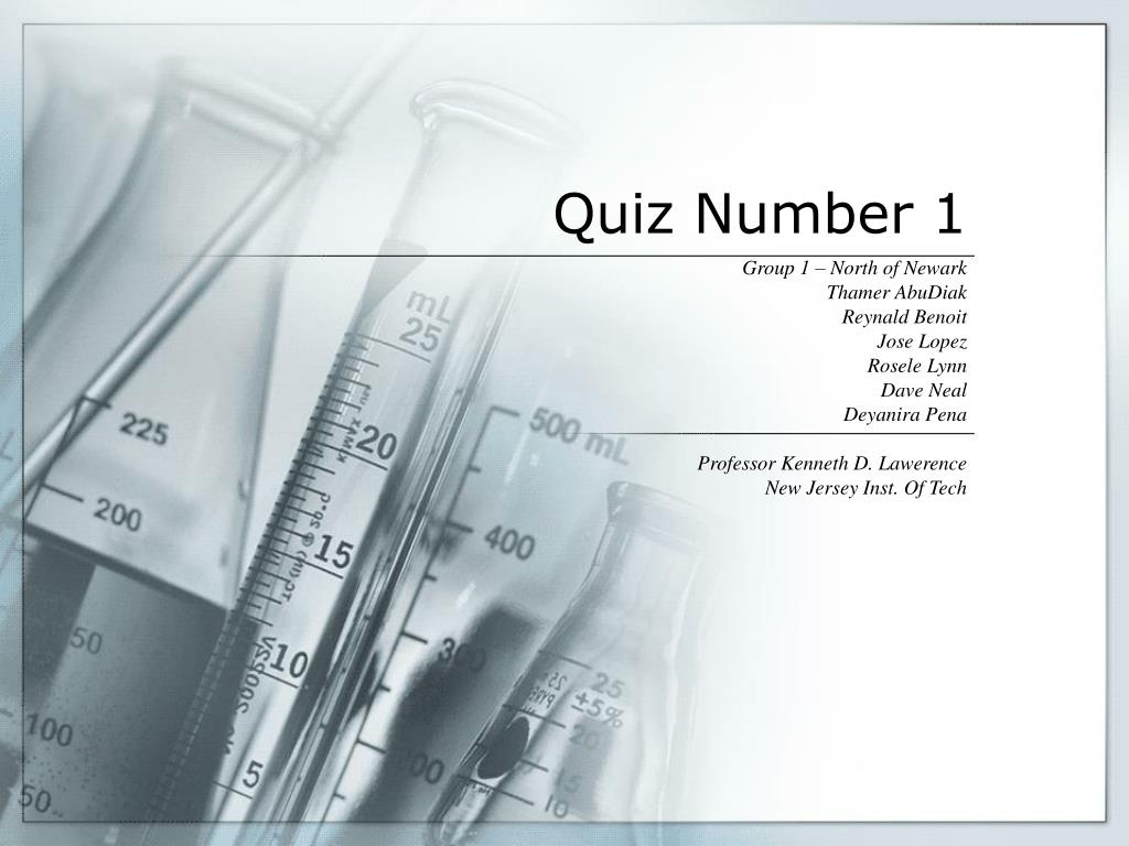 PPT - Quiz Number 1 PowerPoint Presentation, free download - ID:507468