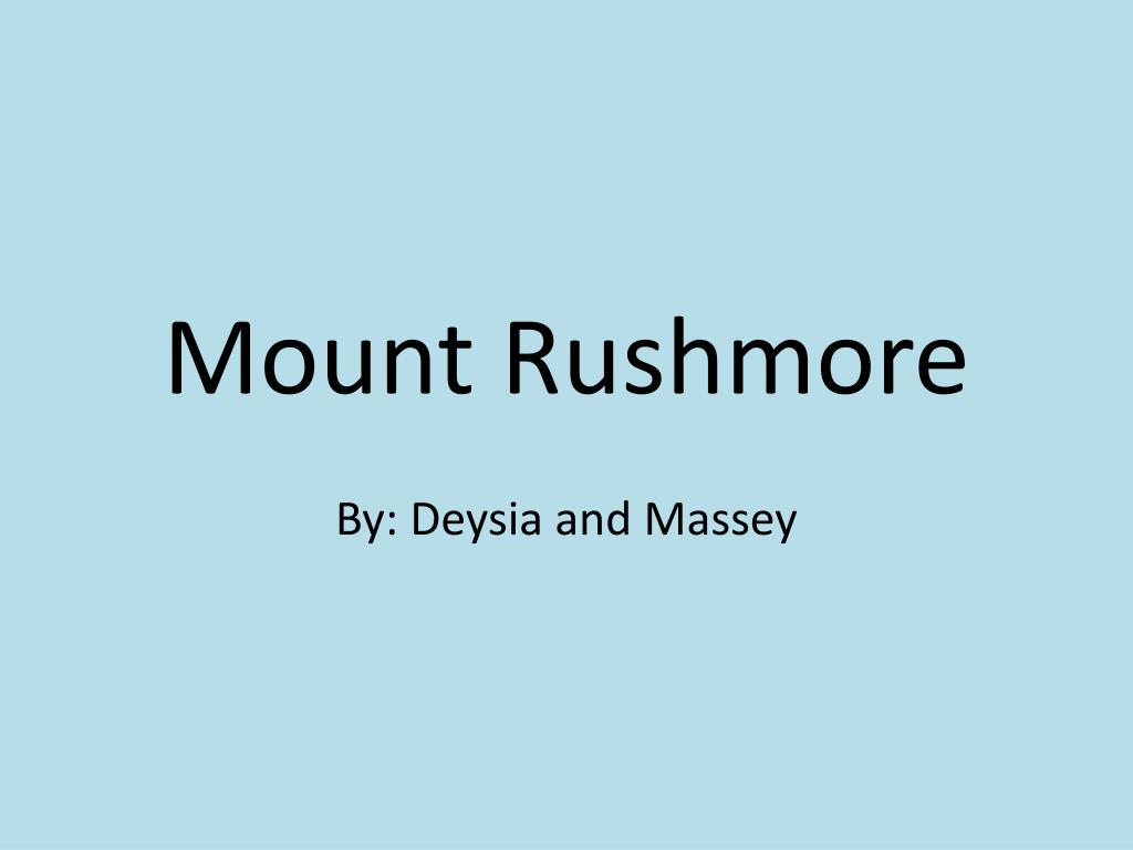PPT - Mount Rushmore PowerPoint Presentation, free download - ID:511471