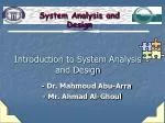 PPT - What is System Analysis? PowerPoint Presentation, free download ...