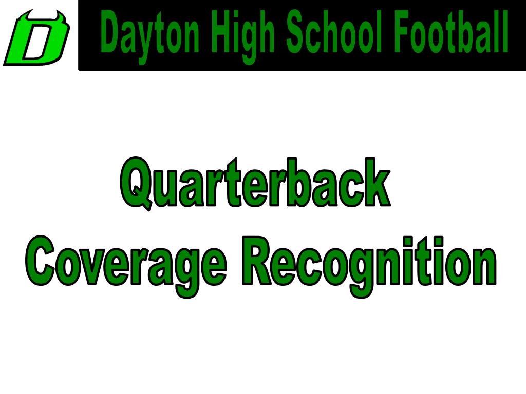 PPT - Quarterback Coverage Recognition PowerPoint Presentation, free ...