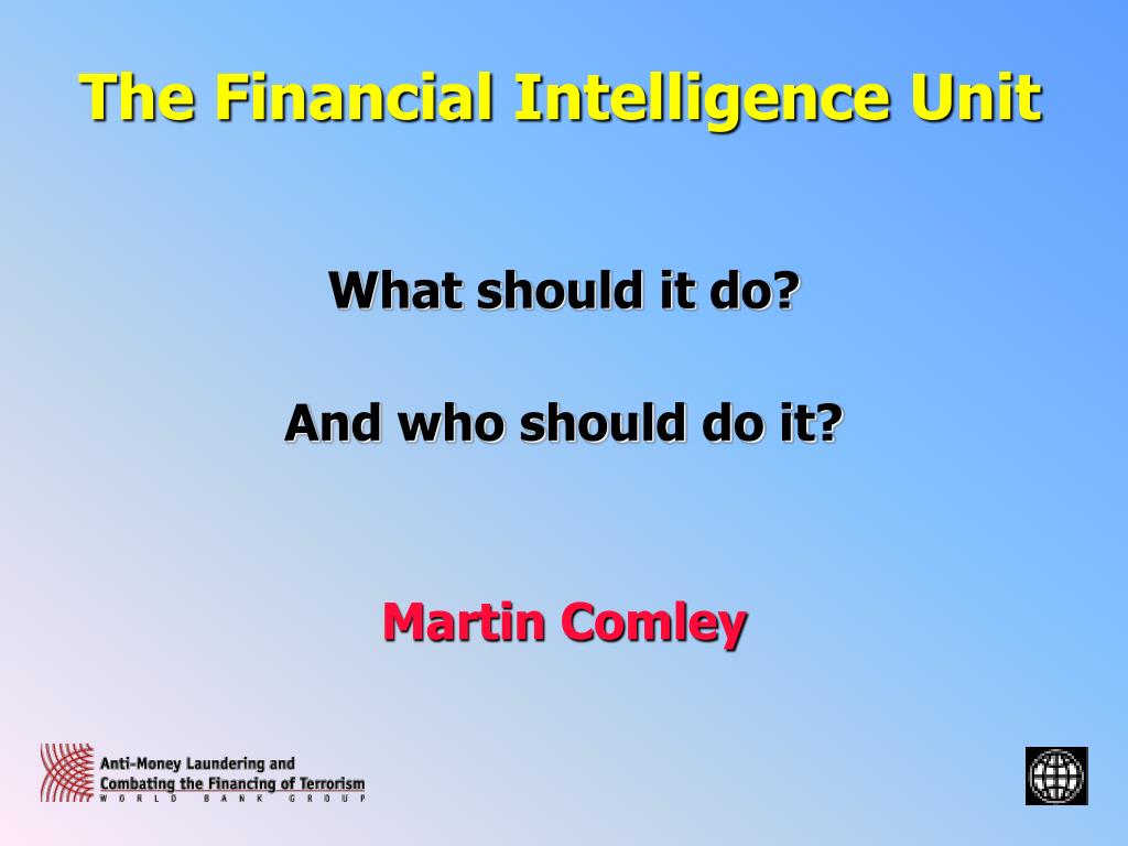 PPT - The Financial Intelligence Unit PowerPoint Presentation, free ...