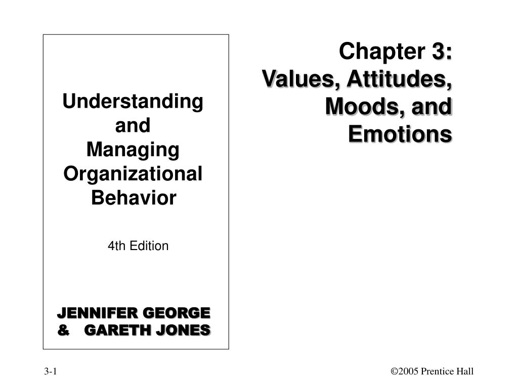 PPT - Chapter 3: Values, Attitudes, Moods, and Emotions PowerPoint Presentation - ID:514011