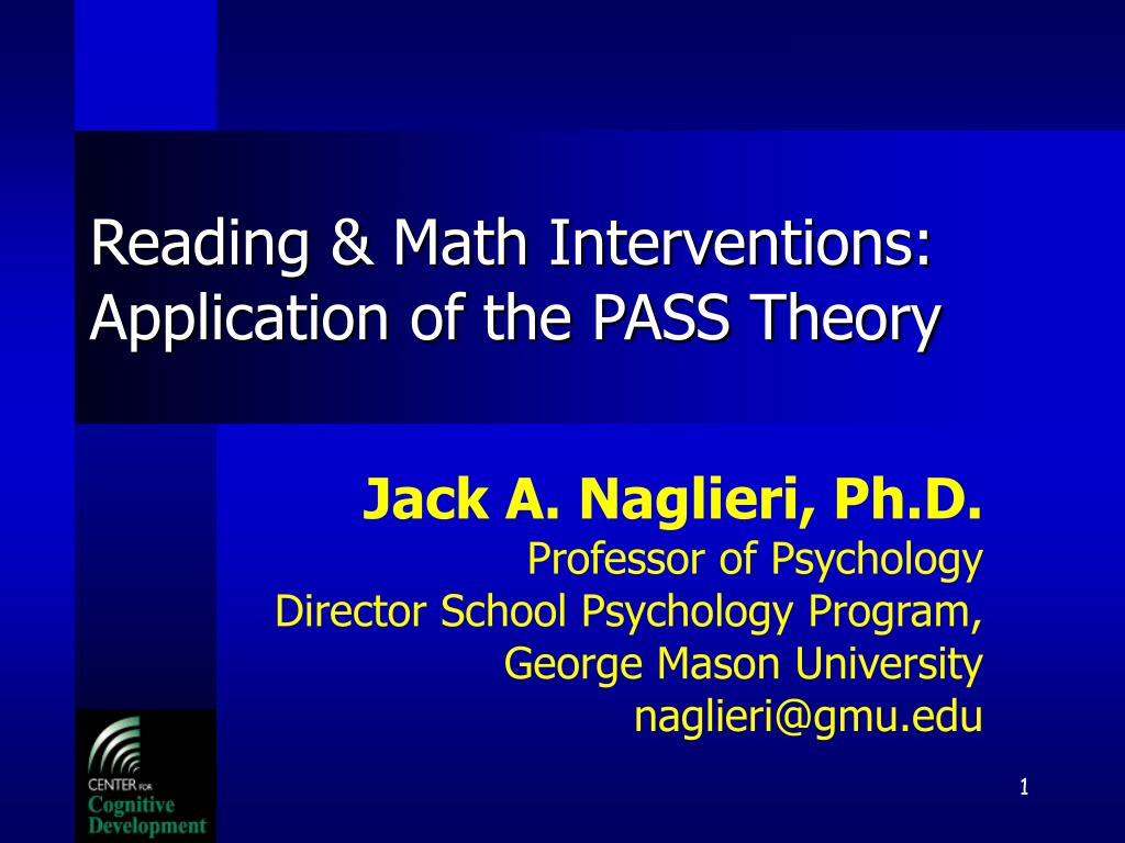 PPT - Reading & Math Interventions: Application of the PASS Theory ...