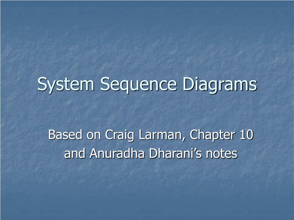 PPT - System Sequence Diagrams PowerPoint Presentation, free download ...
