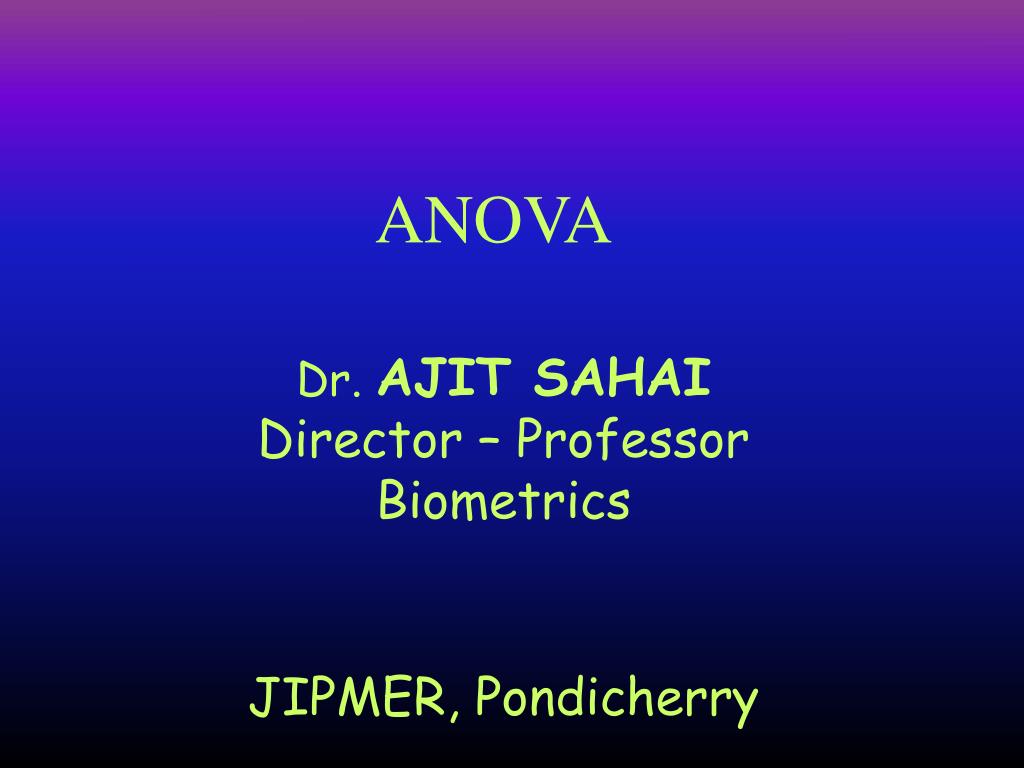 PPT - ANOVA PowerPoint Presentation, free download - ID:515045