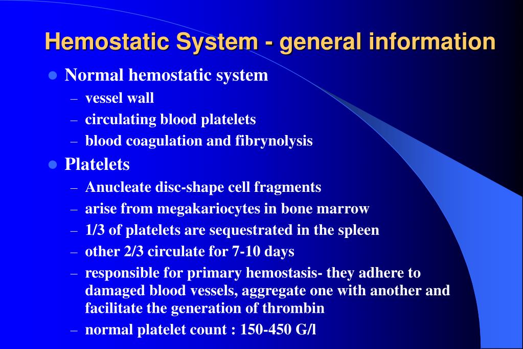 PPT - Hemostatic System - general information PowerPoint Presentation ...
