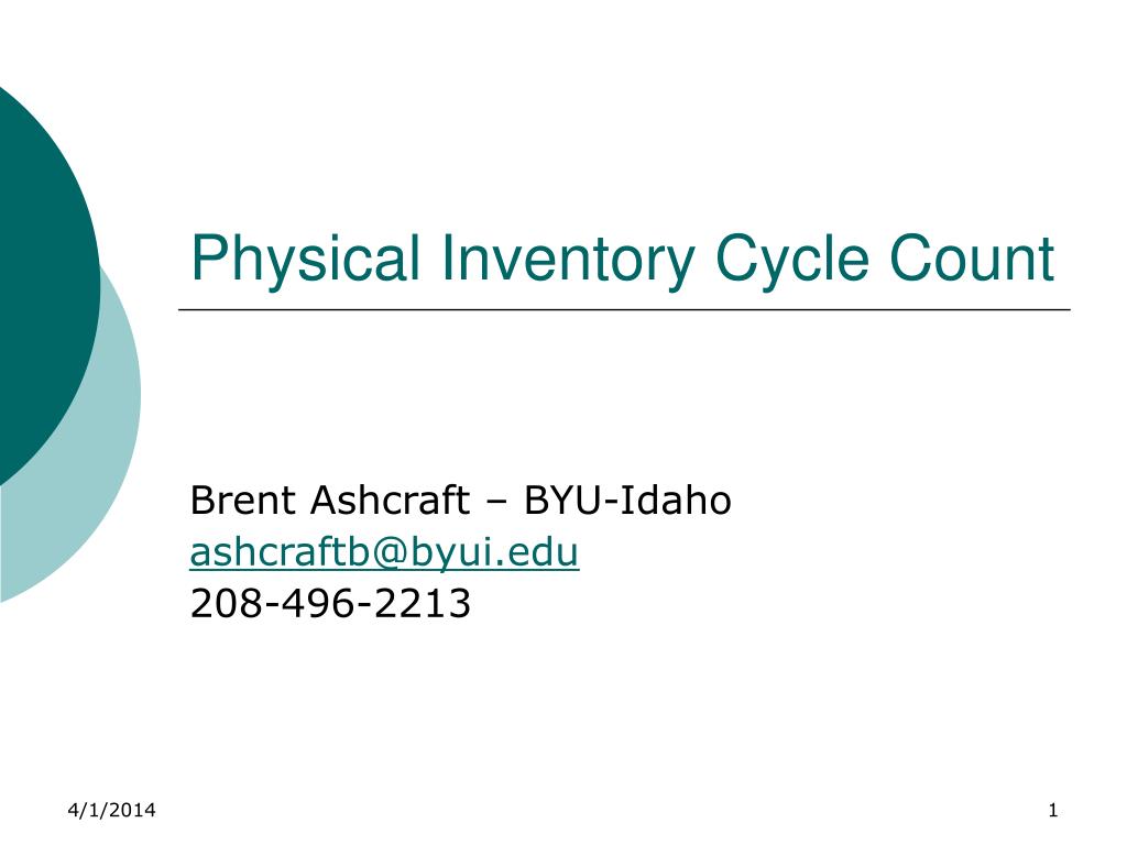 PPT - Physical Inventory Cycle Count PowerPoint Presentation, free ...