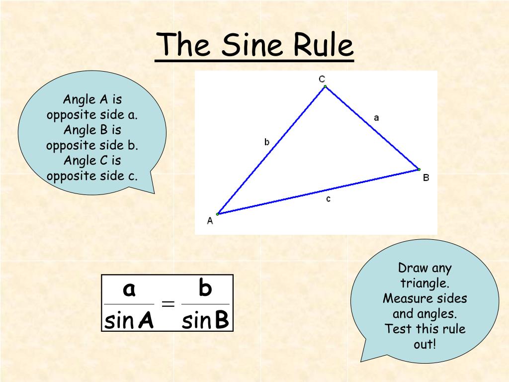 PPT - The Sine Rule PowerPoint Presentation, free download - ID:516899