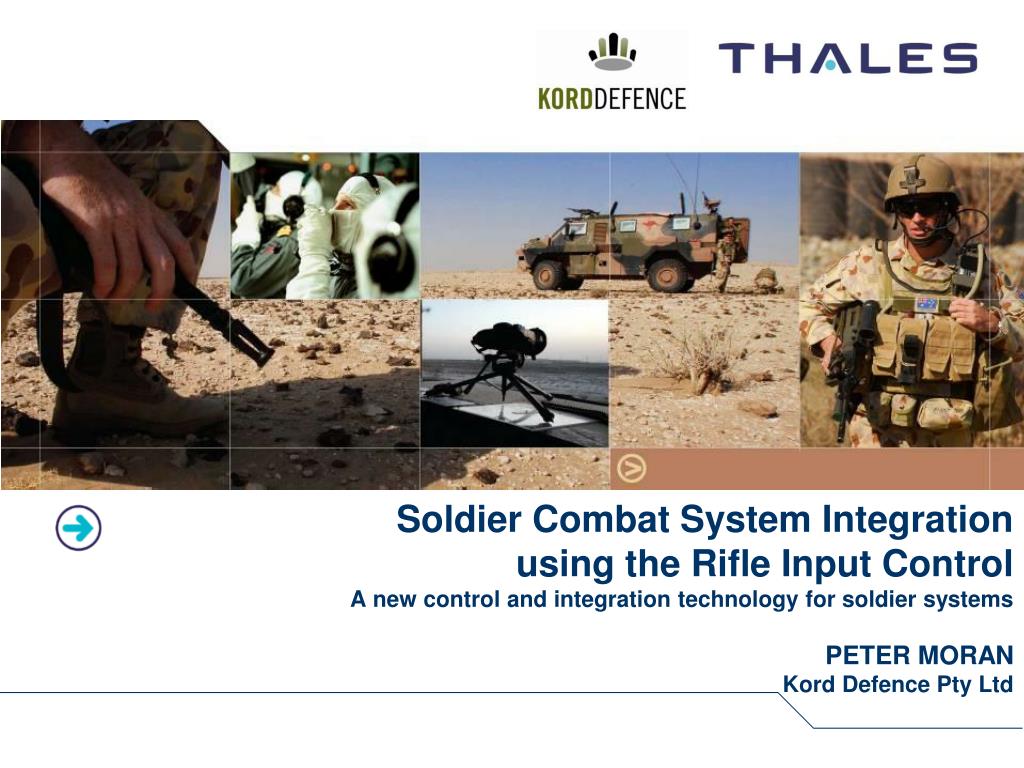 PPT - Soldier Combat System Integration using the Rifle Input Control A ...