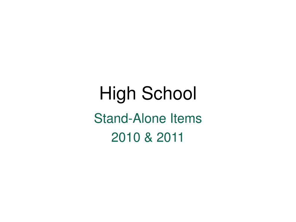 PPT - High School PowerPoint Presentation, free download - ID:517167