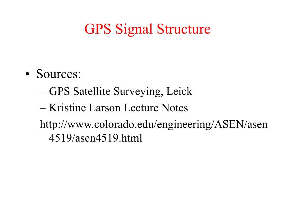 PPT - GPS Signal Structure PowerPoint Presentation, free download - ID ...