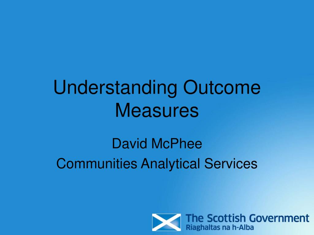 PPT - Understanding Outcome Measures PowerPoint Presentation, free ...
