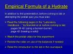 PPT - The Formula for a Hydrate PowerPoint Presentation, free download ...