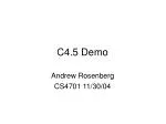 PPT - C4.5 algorithm PowerPoint Presentation, free download - ID:6652991