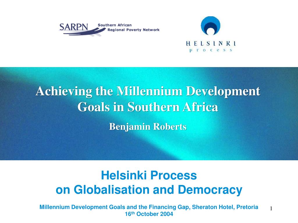 PPT - Helsinki Process on Globalisation and Democracy Millennium ...