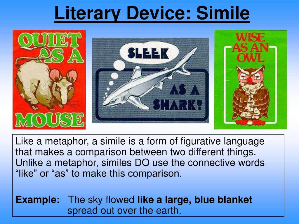 PPT - Literary Device: Simile PowerPoint Presentation, free download ...