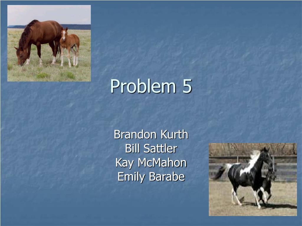 PPT - Problem 5 PowerPoint Presentation, free download - ID:524070