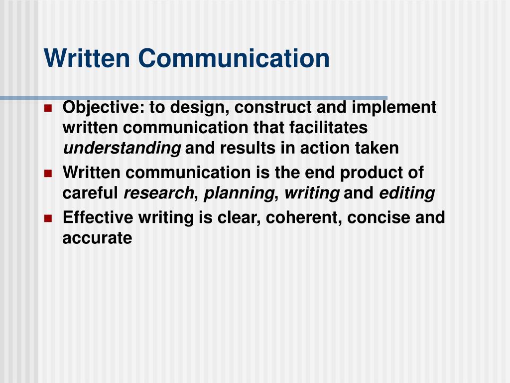 PPT - Written Communication PowerPoint Presentation, free download - ID ...