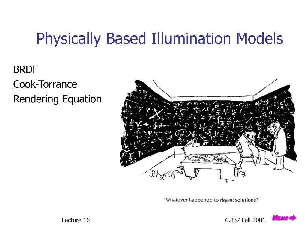PPT - Physically Based Illumination Models PowerPoint Presentation ...