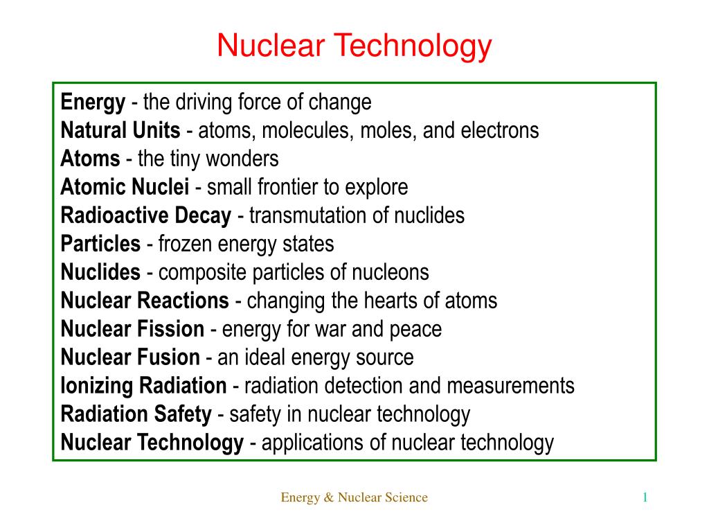 PPT - Nuclear Technology PowerPoint Presentation, free download - ID:527094