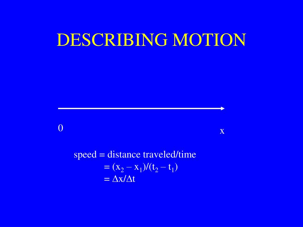 PPT - DESCRIBING MOTION PowerPoint Presentation, free download - ID:527360