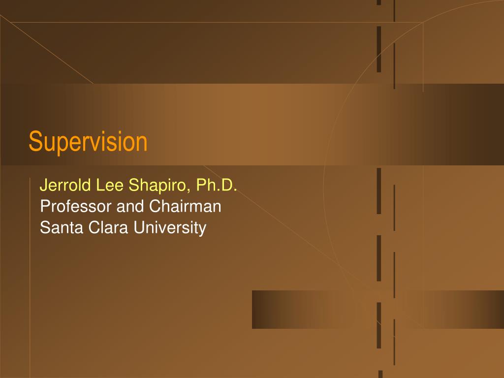 PPT - Supervision PowerPoint Presentation, free download - ID:527369