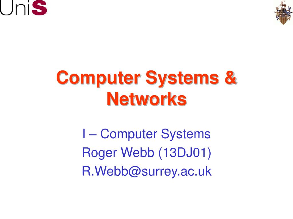 PPT - Computer Systems & Networks PowerPoint Presentation, free ...
