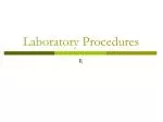 PPT - Laboratory Procedures Clinical PowerPoint Presentation, free ...