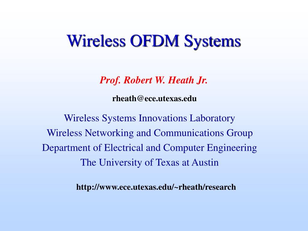 PPT - Wireless OFDM Systems PowerPoint Presentation, free download - ID ...