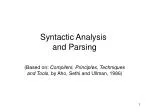 PPT - Syntactic Analysis and Parsing PowerPoint Presentation, free download - ID:9381680
