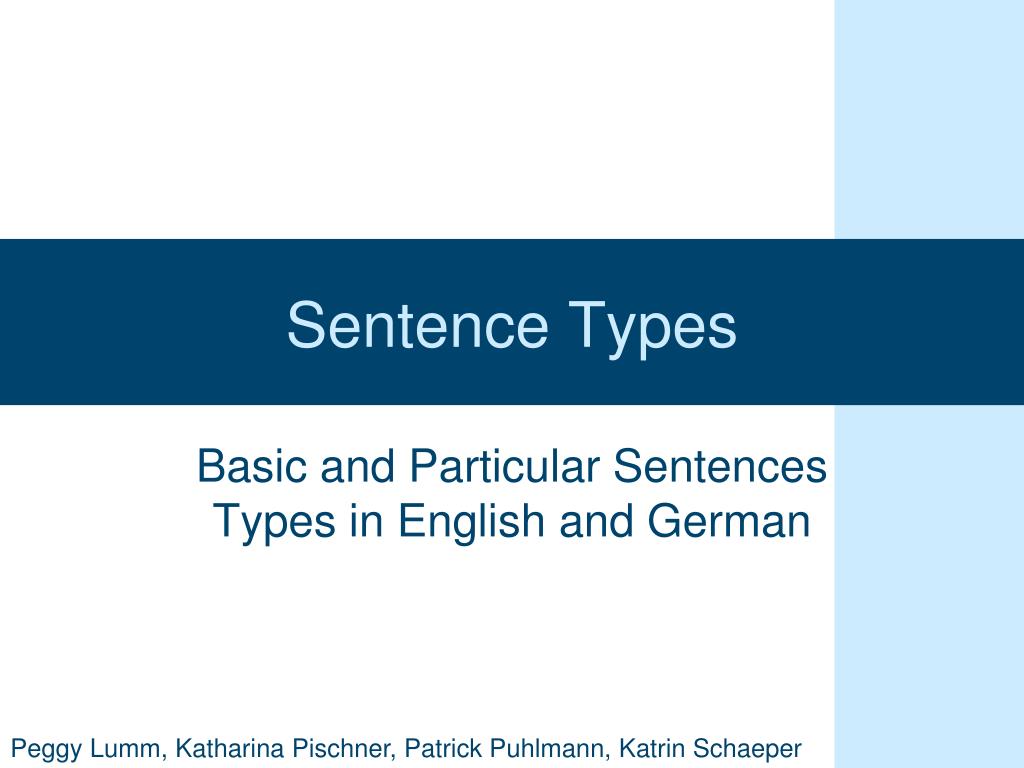 PPT - Sentence Types PowerPoint Presentation, free download - ID:530984
