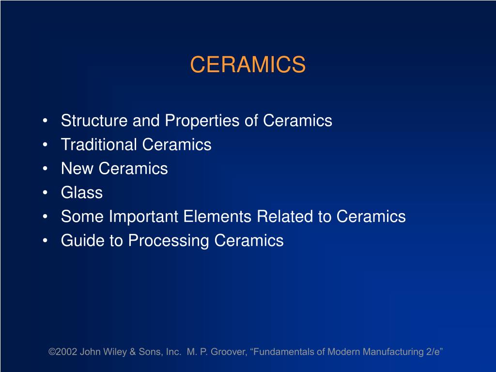 PPT - CERAMICS PowerPoint Presentation, free download - ID:53177