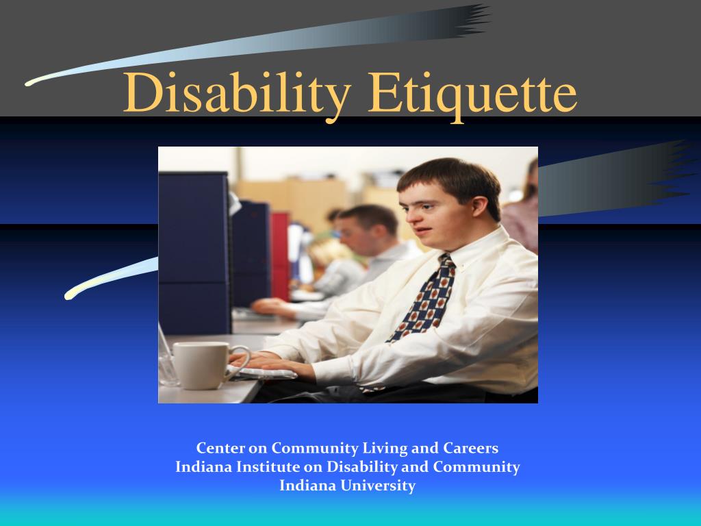 PPT - Disability Etiquette PowerPoint Presentation, free download - ID ...